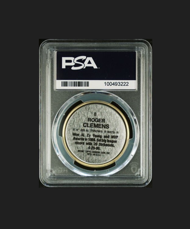 PSA 9 - 1987 Topps Coin Roger Clemens #8 - Boston Red Sox | eBay