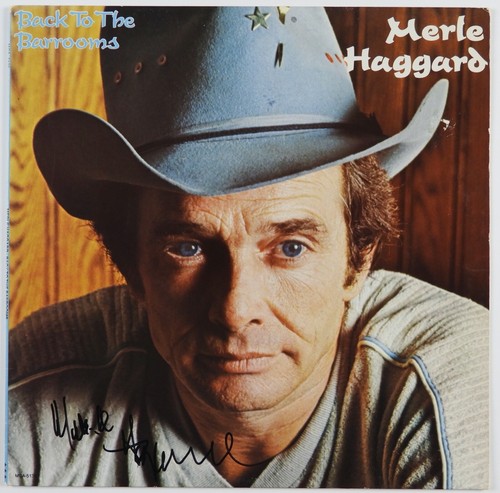 Merle Haggard Signed Autograph Album JSA Record V Back To The Barrooms ...