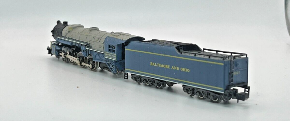 N Scale Rivarossi 5601E Heavy Pacific "B&O" Royal Blue Loco With ...