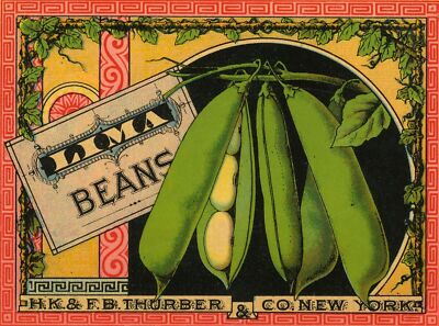 food can beans label art poster home decor online | eBay