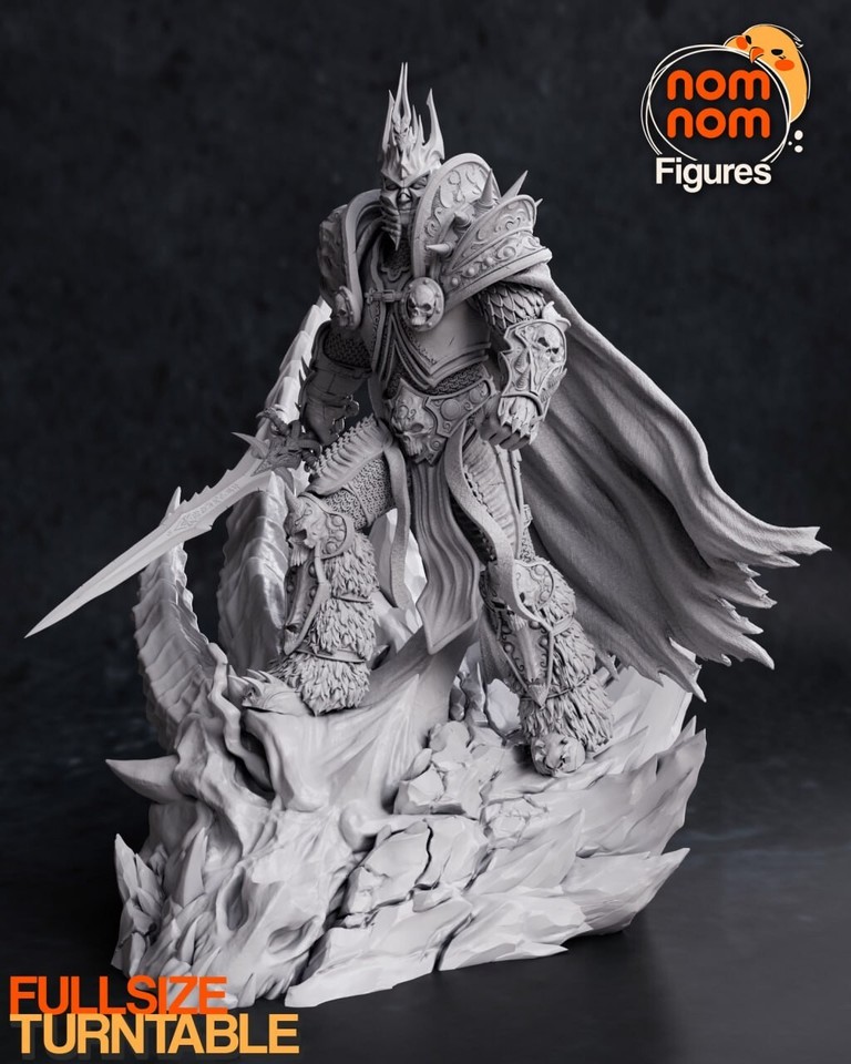 Lich King, WOW 1/9, 21cm, 12k Resin 3D Print Figure Model Kit | eBay