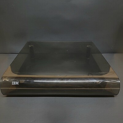 Vintage IBM Acrylic Riser stand Smoke Plexiglass Monitor Printer 1980s ...