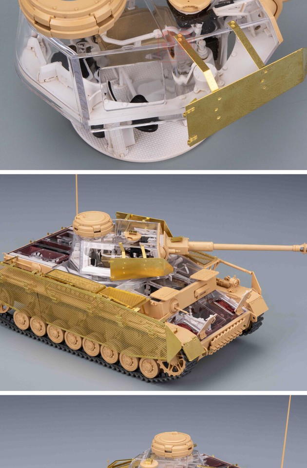 1/35 German Panzer IV J Late Edition Fully Built in Version Transparent ...