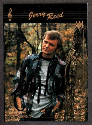 Jerry Reed Singer Actor Signed Autographed 1992 Music Card - DECEASED ...