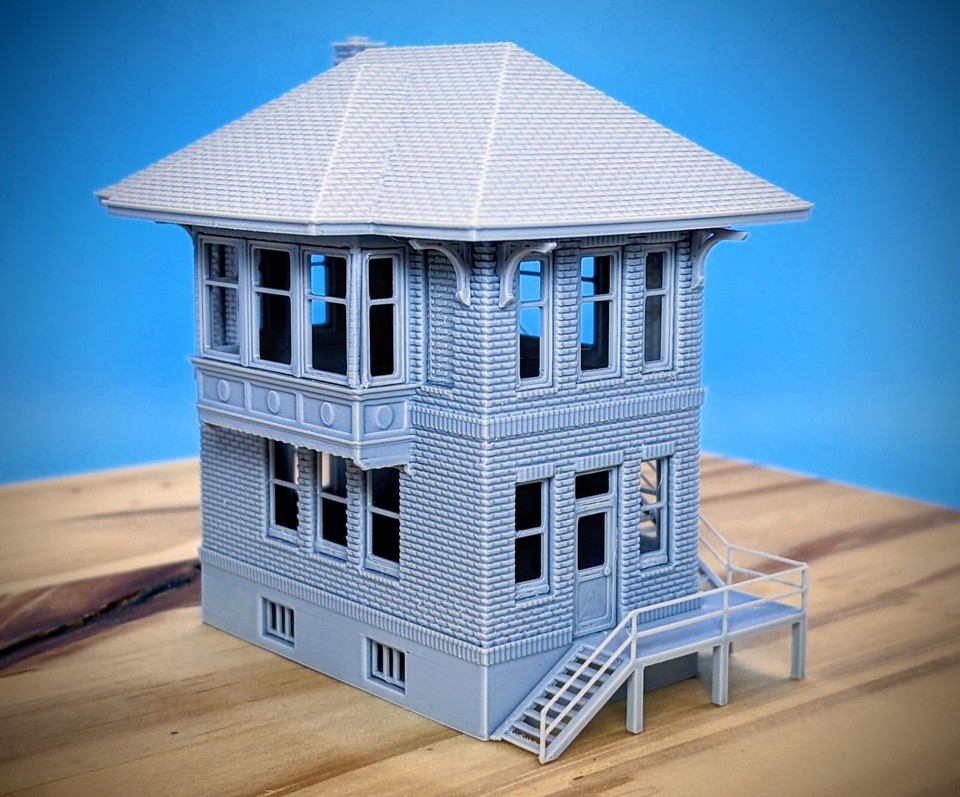 Z Scale - Weirton Junction Signal House WV - 1:220 Scale Building | eBay