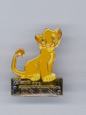 Disney Japan Young Simba - The Lion King Gold Title Logo LE Pin HTF | eBay