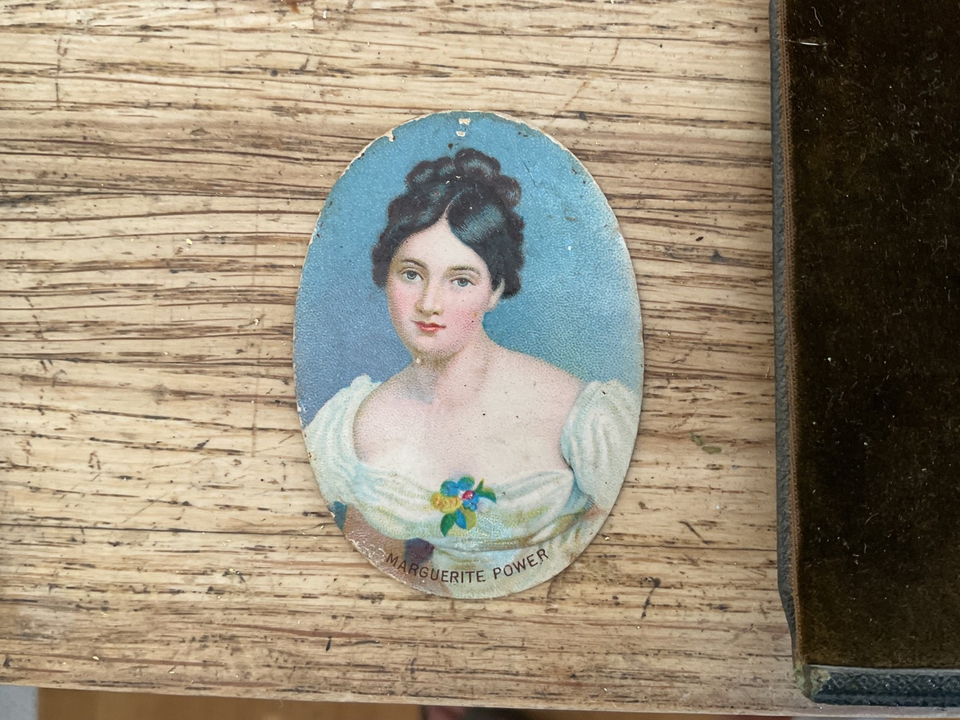 Georgian Miniature Oval Portrait of Marguerite Power Irish Novelist ...