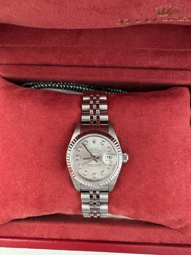 Rolex Ladies White Gold With Diamonds Datejust 791744 Jubilee Band | eBay