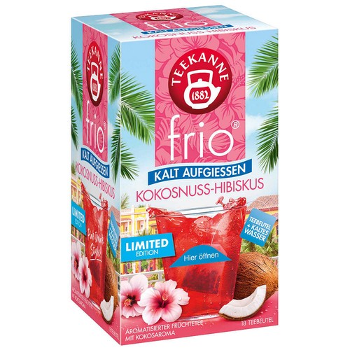 TEEKANNE frio Kokosnuss-Hibiskus Tee 18 Portionen | eBay
