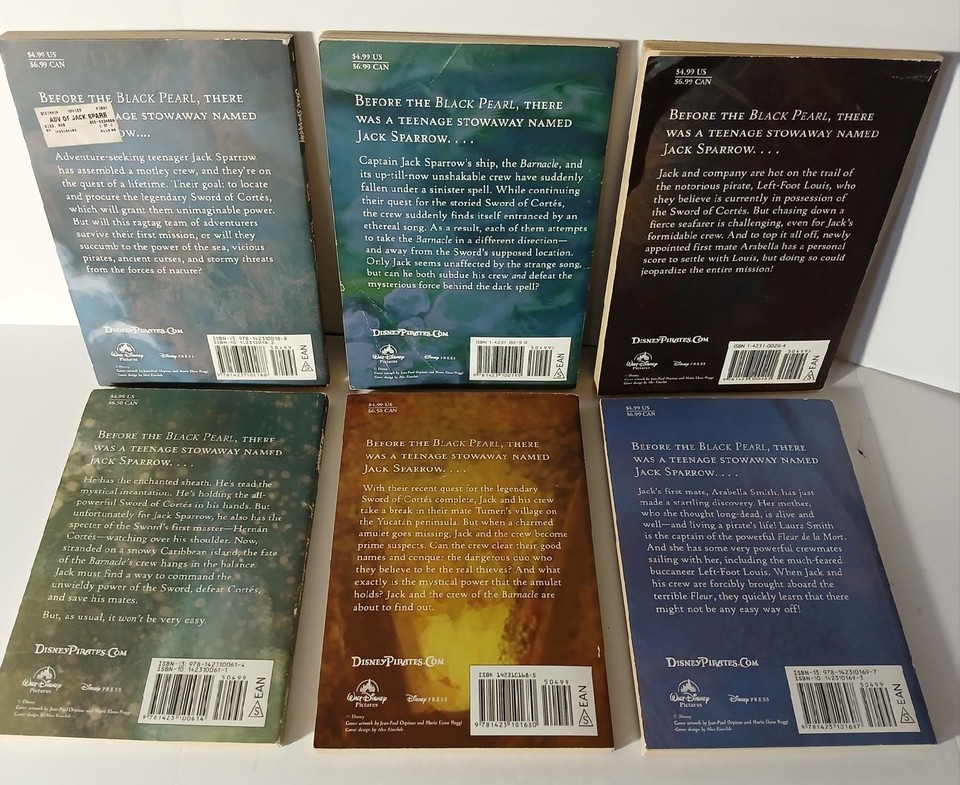 #1-12+3 JACK SPARROW Pirates of the Caribbean book Rob Kidd Handbook ...
