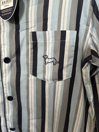 Peter Alexander Men Size M Long Sleeve Pj Set Blue Striped | eBay Australia