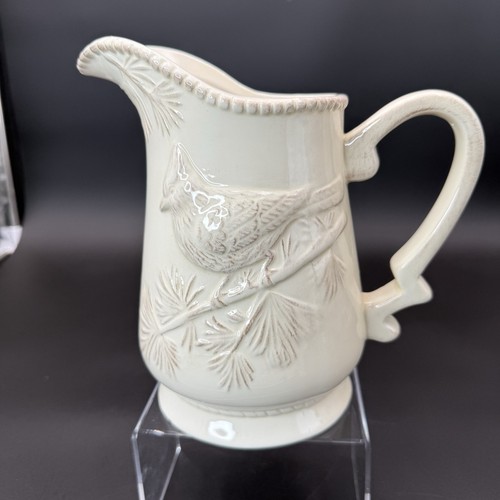 Bella Casa by Ganz - White Cardinal Pitcher 7 1/2” Tall | eBay