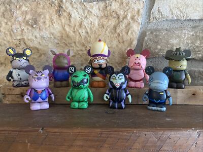 Disney Vinylmation Villains Series Set 4 Lot Of 9 Maleficent Oogie ...