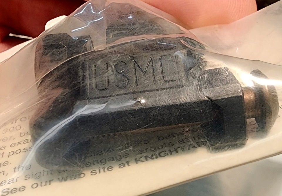 Knight Armament Rear Sight "600 Meter USMC" (Stamped with USMC) NEW IN ...
