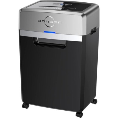 Heavy Duty Paper Shredder 24-Sheet Cross-Cut Shredder 9-Gallon Big ...