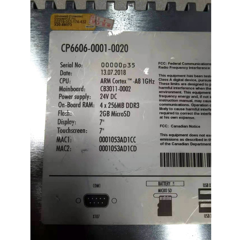 1PCS CP6606-0001-0020 Used For BECKHOFF touch screen Free Shipping | eBay