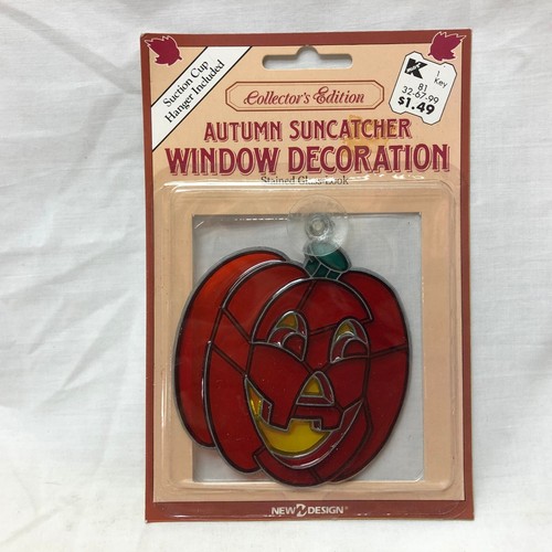 Pumpkin Jack O Lantern Autumn Suncatcher Window Halloween Decoration | eBay