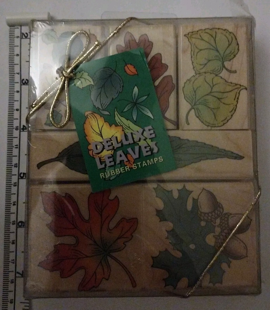 LEAVES Hero Arts Rubber Stamp Set Fall Autumn Trees Collage Plants ...