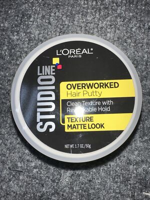 L'Oreal Paris Studio Line Texture & Control Overworked Hair Putty 1.7oz ...