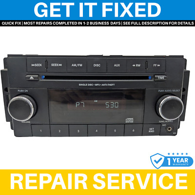 08 09 10 11 12 Jeep Chrysler Dodge Ram RES Radio Cd Disc Player -REPAIR ...