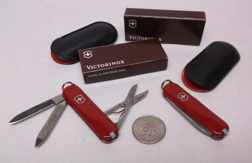 Pair Victorinox Switzerland Rostoria Pocket Knife with File and Scissors Tweezer | eBay