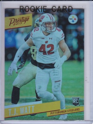 T.J. WATT ROOKIE CARD 2017 Prestige RARE XTRA POINTS $$ RED Steelers ...