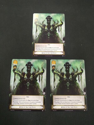 3x King of Salt and Rock AGoT LCG A Game of Thrones Alternate Art Promo ...