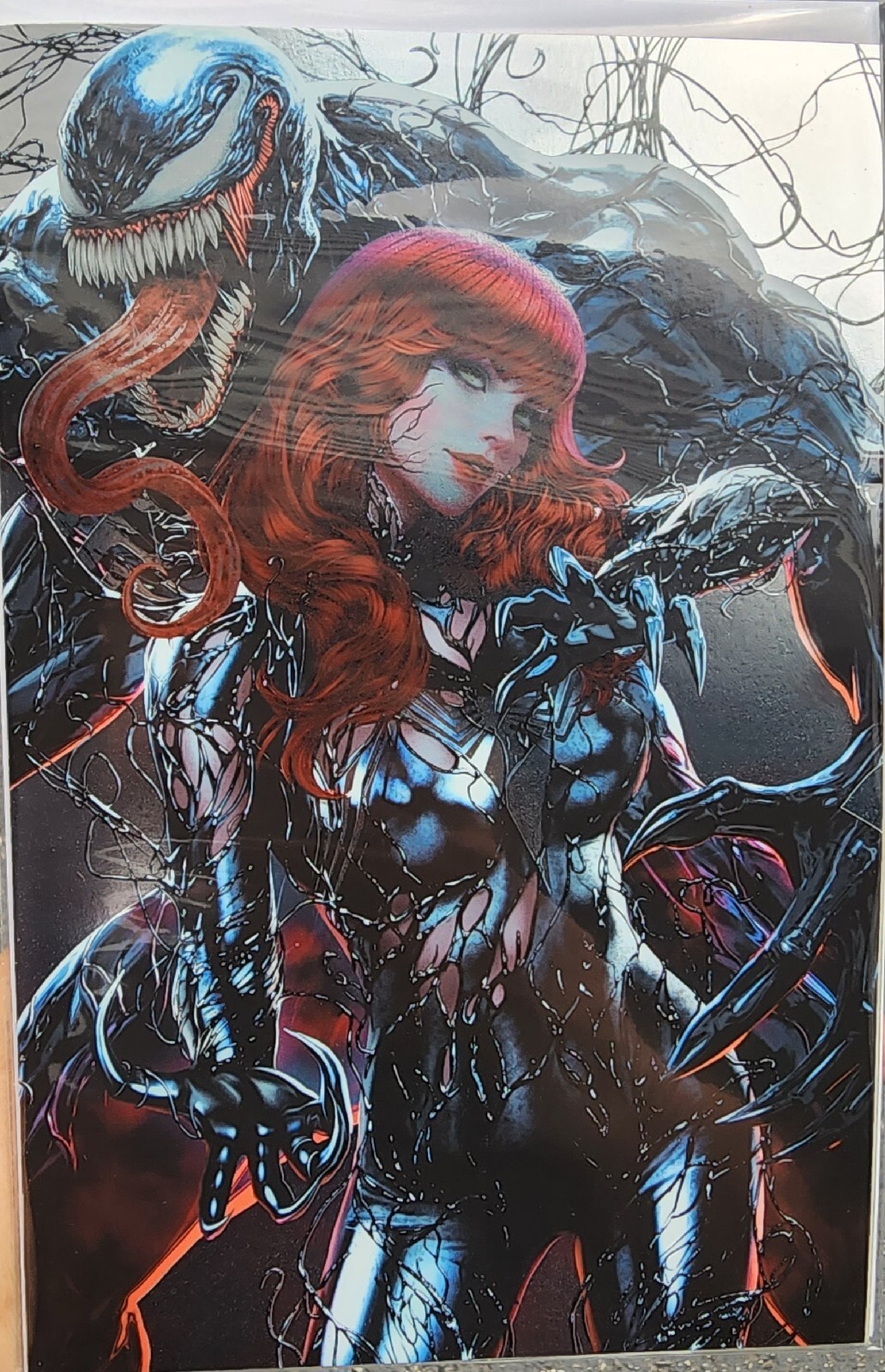 AMAZING SPIDERMAN 28 ARIEL DIAZ FOIL VIRGIN VARIANT NM VENOM MARY JANE ...