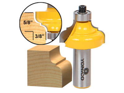 3/8" Classical Ogee Edge Forming Router Bit - 1/2" Shank - Yonico 13185 ...