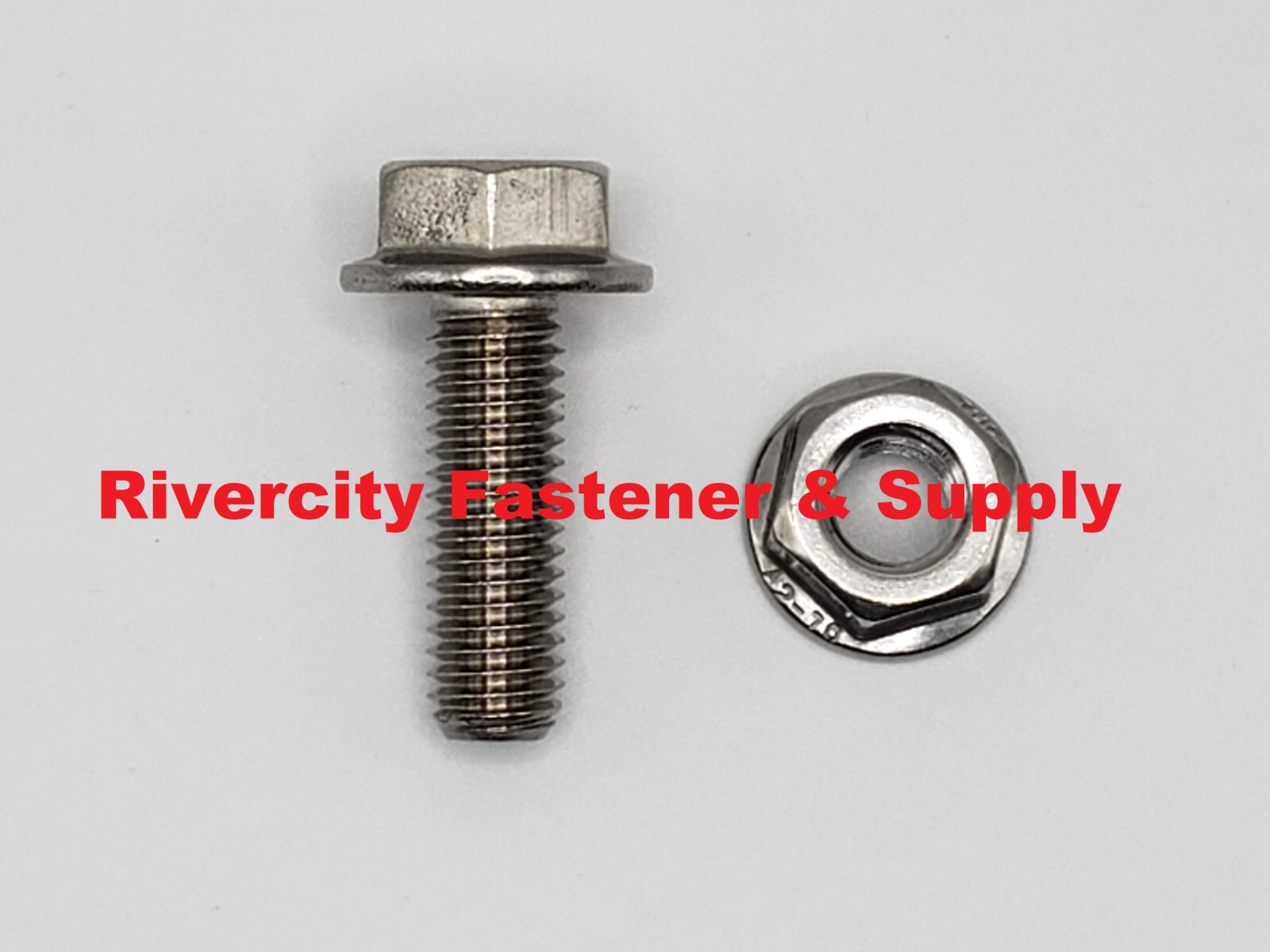 (1) M8-1.25x25 Stainless Flange Bolts M8x1.25 x 25 Screws 8mm x 25mm ...