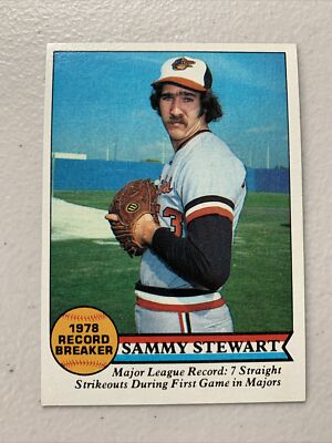 1979 Topps - #206 Sammy Stewart (RC) | eBay