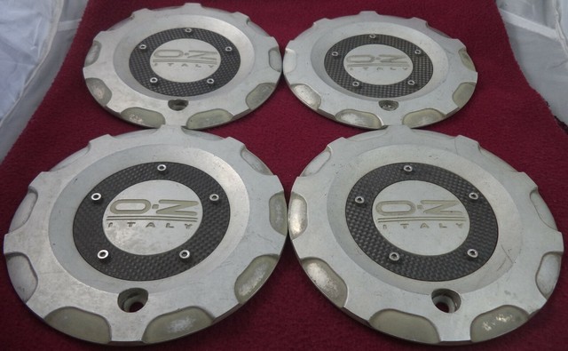 OZ Racing Wheels Silver Custom Wheel Center Caps Set of 4 # M506 FORGED ...