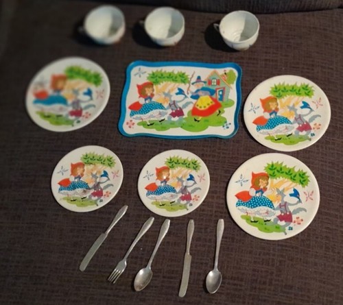 Vintage Ohio Art 13-piece Tea Set Little Red Riding Hood | eBay