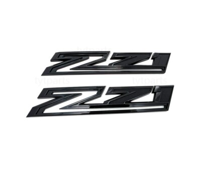 2pc 2019-2024 Chevy Silverado Z71 4x4 Emblem Fender Letter Badge Gloss ...