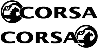 LARGE 23" car van bonnet side stickers set vauxhall corsa vinyl ...