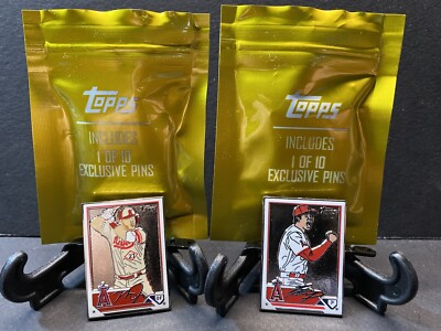 2023 Topps Series 1 MIKE TROUT & SHOHEI OHTANI Super Box Card Enamel ...
