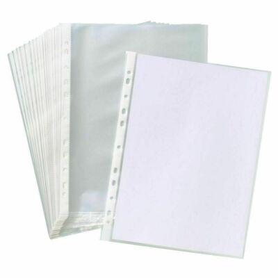 100 x A4 Clear Plastic Sheet Protector Sleeves ACID Free Suit 2 3 4 ...