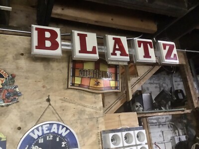 VINTAGE LIGHTED BLATZ BEER SIGN | eBay
