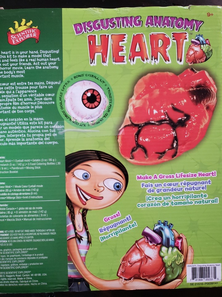 Scientific Explorer Disgusting Anatomy Heart and Eye mold Brand New | eBay