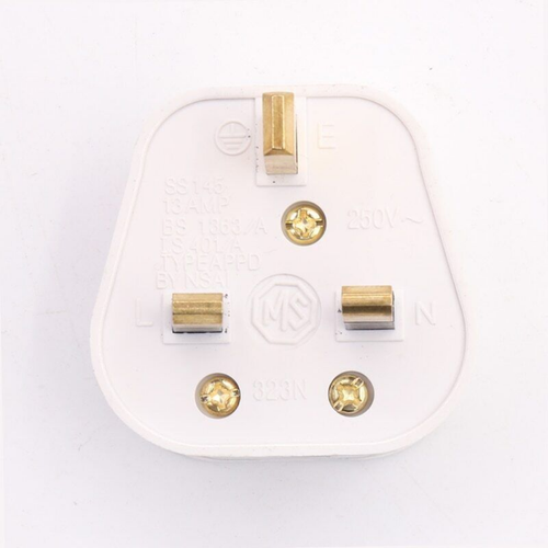 3 Pin 13A 13 AMP UK Plug Mains Top Appliance Power Socket Fuse Adapter ...