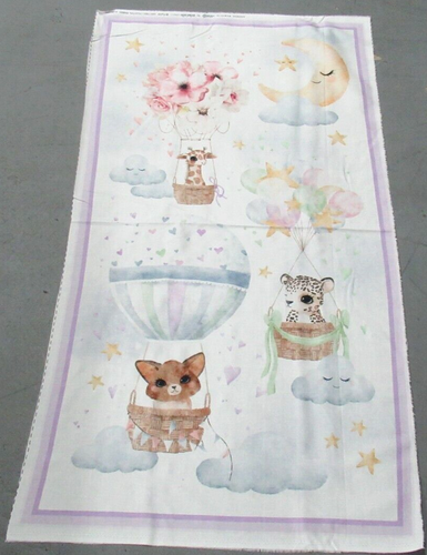Michael Miller quilt-craft fabric CELESTIAL BABIES PANEL 2/3 yd (ddc ...