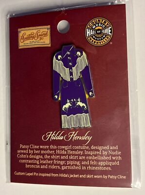 Country Music Stars Western Wear Lapel Pin Hilda Hensley & Patsy Cline Dress | eBay