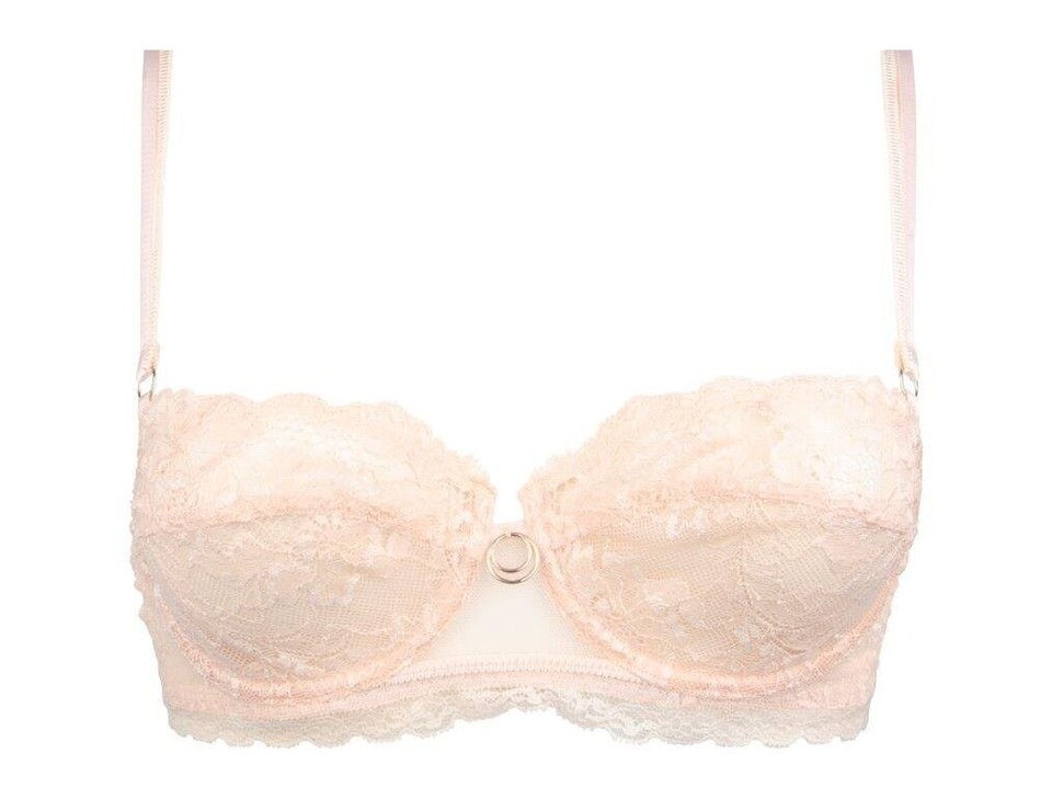 LISE CHARMEL ACH3001 CAPRICE EN DENTELLE HALF CUP BRA IN PEACH SIZE 32D ...