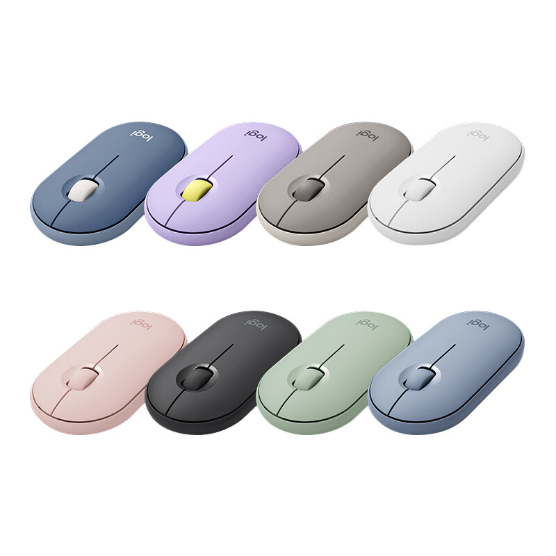 New Logitech PEBBLE Bluetooth Wireless Mouse Thin&Light Silent Mice ...