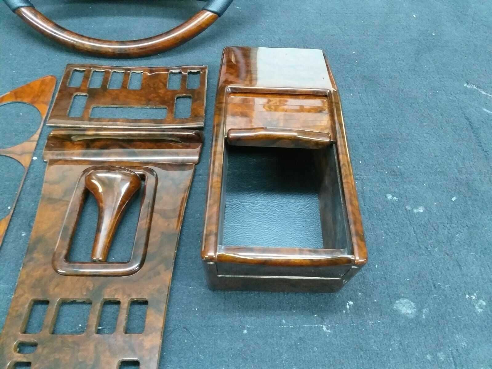 For Mercedes benz C126 W126 wood Trim Set With Steering Wheels 560sec ...