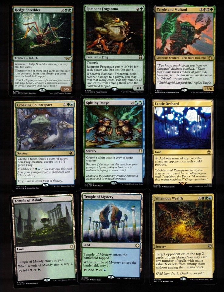 FROGS!-100 Card Magic the Gathering Commander Deck-Deathtouch-Rare ...