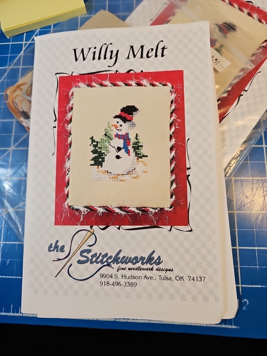 The Stitchworks Cross Stitch Exclusive Kit ~ Willy Melt - Winter Holiday | eBay