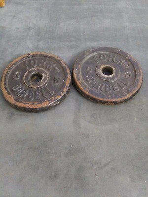 2 vintage BARBELLs 5lbs each used | eBay
