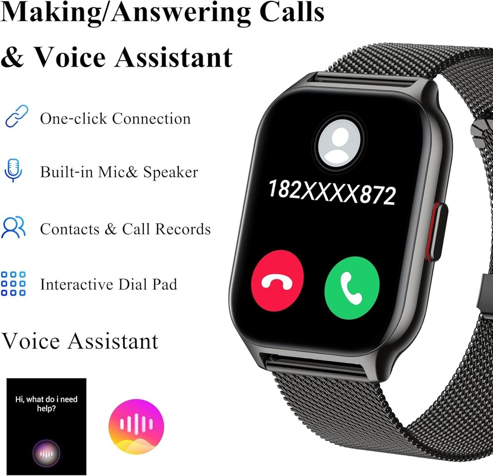 Fitness Smart Watch Blood Pressure Heart Rate Monitor for Samsung ...