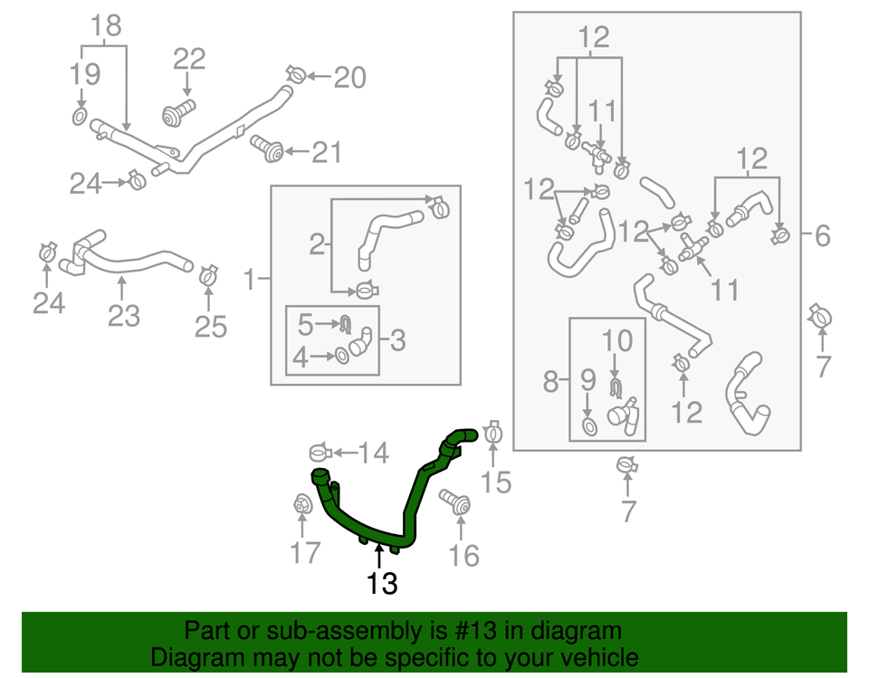Genuine Volkswagen Tube Assembly 03L-122-157-H | 1 Year | 03L122157H
